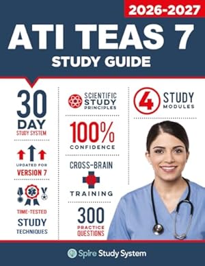 ATI TEAS 7 Study Guide 2025 Printed In Color: Smart Edition Nursing ...