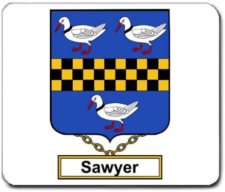 Amazon.com: Sawyer Family Crest Coat of Arms Mouse Pad : Office Products
