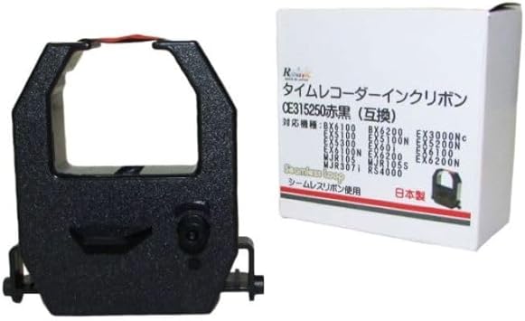 Amazon | アマノ｜AMANO タイムレコーダー用インクリボンカセット（赤・黒 2色） CE315250 （汎用品） | タイムカード本体 | 文房具・オフィス用品