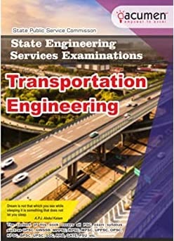 ACUMEN STATE ENGINEERING SERVICES EXAMINATIONS TRANSPORTATION ENGINEERING Preparation Books For ...