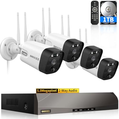 Amazon.com : (5.5MP & PIR Detection) 2-Way Audio Dual Antennas Enhance WiFi Wireless Camera ...