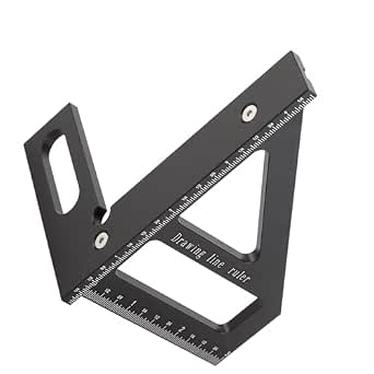 Amazon.com: YDRCESMI Woodworking Square Protractor 45 90 Degree Miter ...