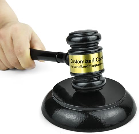 Amazon.com : Personalized Wooden Gavel and Sound Block Set - Ideal Gift ...