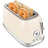 Amazon.com: SUSTEAS Toaster 4 Slice Wide Slot, Stainless Steel Bread ...