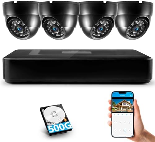Amazon.com : Fuers H.265+ 8CH Surveillance DVR with 500G Hard Drive and ...