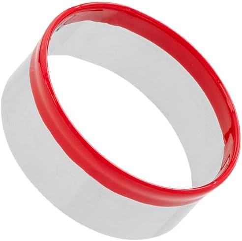 Amazon.com: 4.5 Inch Round Cookie Cutter with Red Top Rubber Protection ...