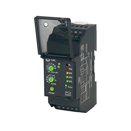 GIC Make Earth Leakage Relay 220-415VAC 30mA-30A Manual Reset (Cat No ...