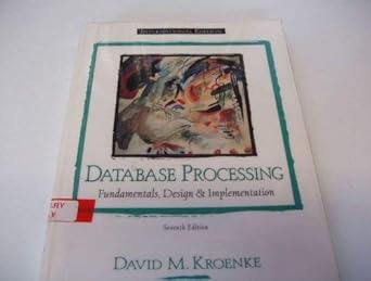 Database Processing Fundamentals of Design and Implementation Section 1 ...