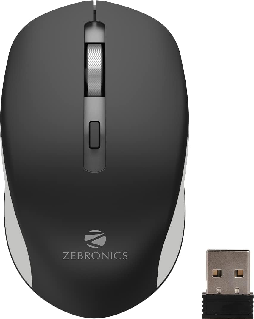 Amazon.in: Buy ZEBRONICS Zeb-Jaguar Wireless Mouse, 2.4GHz with USB ...