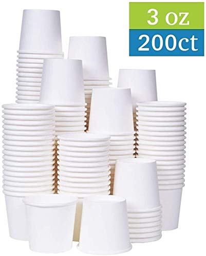 Snapklik.com : TashiBox 3 Oz White Paper Bath Cups