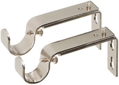 Amazon.com: 6 in Curtain Rod Brackets, Heavy Duty Large Curtain Rod ...