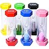 Amazon.com : PROLOSO 6 Pcs Colorful Sand Timers Set Platic Sandglass ...