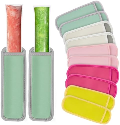 Amazon.com: MAQIHAN 10 PCS Reusable Ice Popsicle Holders - Ice Pop ...