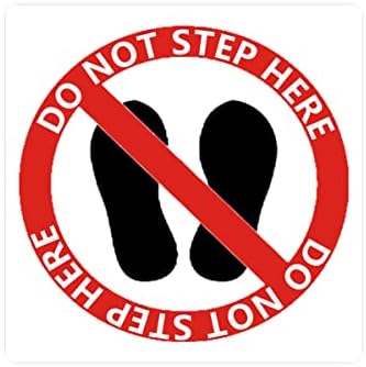 Watch Your Step Sign HOMEMAXS 20 Pcs No Step Sticker Labels Safety ...