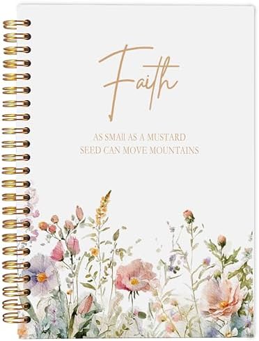Amazon.com : Ecezatik Faith Can Move Mountains Christian Notebook ...
