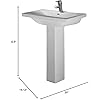 Barclay 3-264WH Mistral 510 Pedestal Lavatory with 3 Holes - Pedestal ...