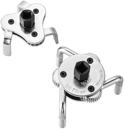 Amazon.com: Acymner Adjustable Oil Filter Wrench, 2PCS 3 Jaw Oil Filter ...