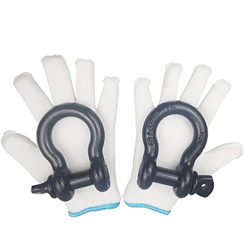 Snapklik.com : Pack Of 2 Black Powder Coated Heaveduty Trailer Shackles ...