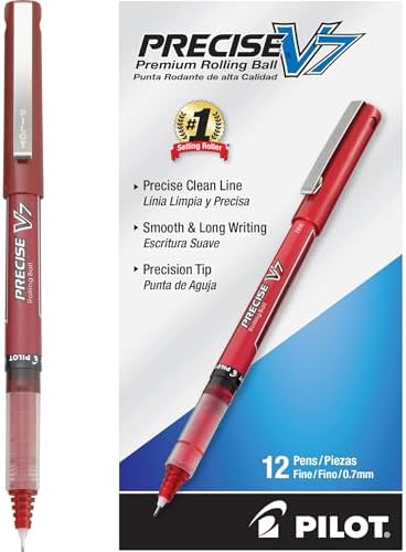 Amazon.com: Pilot 16991 Precise V7 Roller Ball Pen, Stick, Fine 0.7 Mm ...