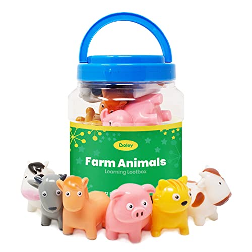 Buy Boley 12 Piece Farm Animal Bath Bucket - Farm Animal Toy Bucket ...