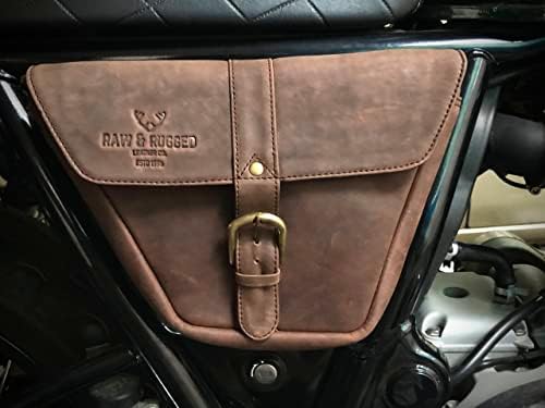 RAW & RUGGED Interceptor 650 & GT 650 Side Panel Bag. (Tobacco Brown ...