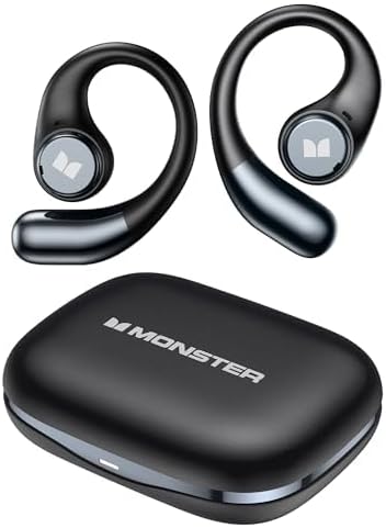 Amazon.com: Monster Open Ear AC390 Headphones, Bluetooth 6.0 Earbuds ...