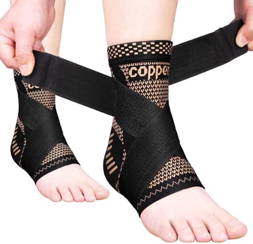 Buy TCCO ENTERPRISE 1Pcs Copper Ankle Brace For Women Men - Adjustable ...