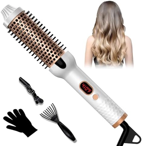 Amazon.com: Thermal Brush, 1.5 in Heated Round Brush for Hair Curling ...