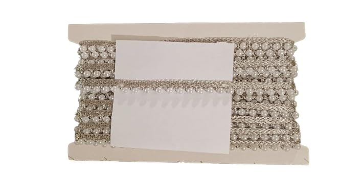 JAY MAJISA White Moti Laces for Dresses, Sarees, Lehenga, Suits, Bags ...