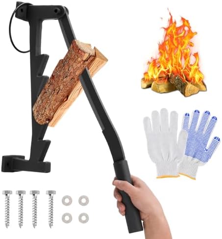 GUAGHEE Wood Splitter - Kindling Splitter Wall Mounted, Manual Firewood ...