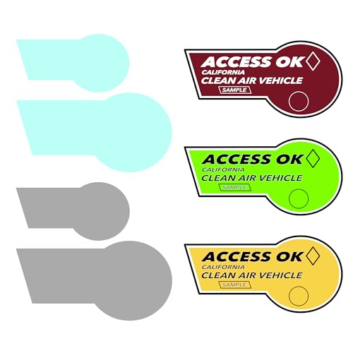 2024 California HOV Stickers (4pc Set), Also Compatible with - Want It All
