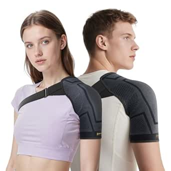 Amazon.com: Copper Shoulder Brace for Men and Women [Stronger Support ...