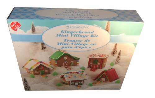 Amazon.com: Create a Treat Gingerbread Mini Village Kit : Grocery ...