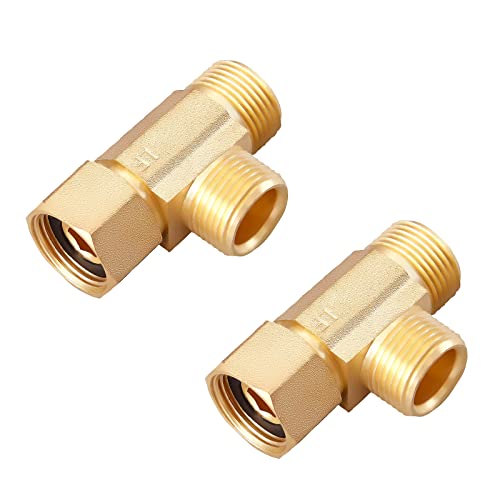 Snapklik.com : Litorange Lead-Free 2 PCS Brass Angle Stop Add-A-Tee ...