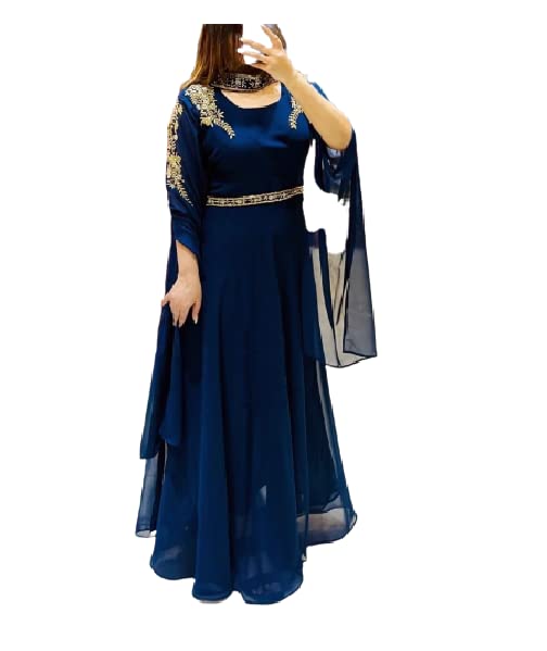 Hira Fashion HF Women Embroidered Georgette Fashionable Stone Work ...