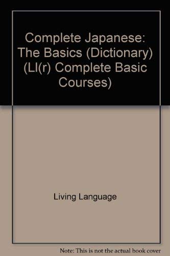 Amazon.com: Complete Japanese: The Basics Dictionary (Living Language ...