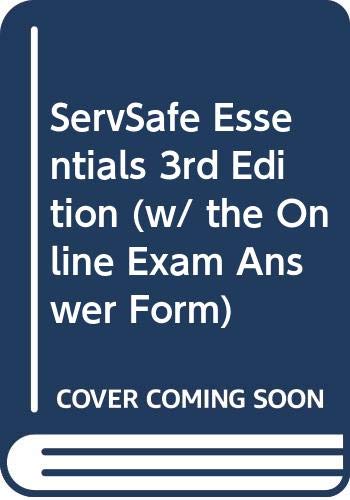 Buy ServSafe Essentials 3rd Edition (w/ the Online Exam Answer Form ...