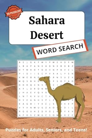 Sahara Desert Word Search Puzzle Book: Word Searches with Easy to Read ...