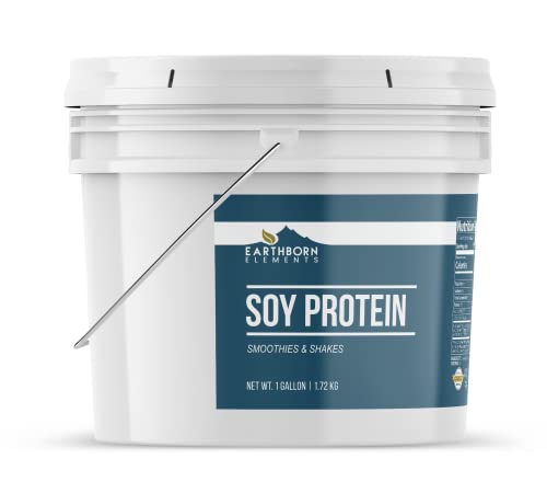 Earthborn Elements Soy Protein 1 Gallon Bucket, Always Pure, Smoothies ...