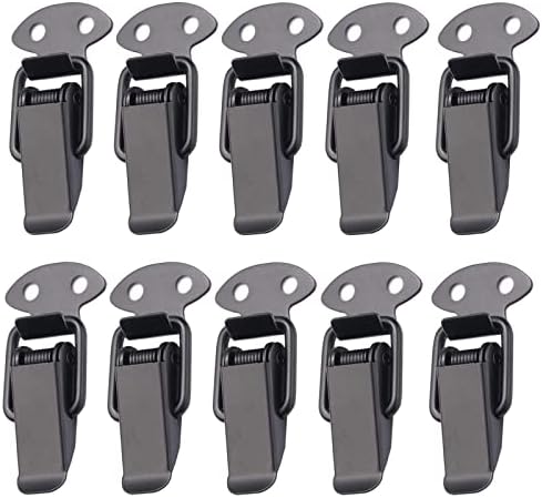 Black Spring Hasp, 10 Pcs Stainless Steel Spring Hasp, Toggle Latch ...