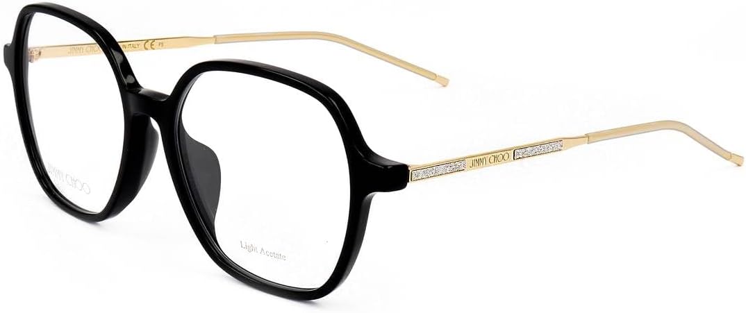 Jimmy Choo JC367/F 807 BLACK 52/16/145 WOMAN Eyewear Frame at Amazon ...