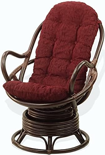 Amazon.com: Lounge Swivel Rocking Java Chair Natural Rattan Wicker ...