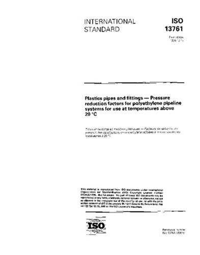 ISO 13761:1996, Plastics pipes and fittings - Pressure reduction ...