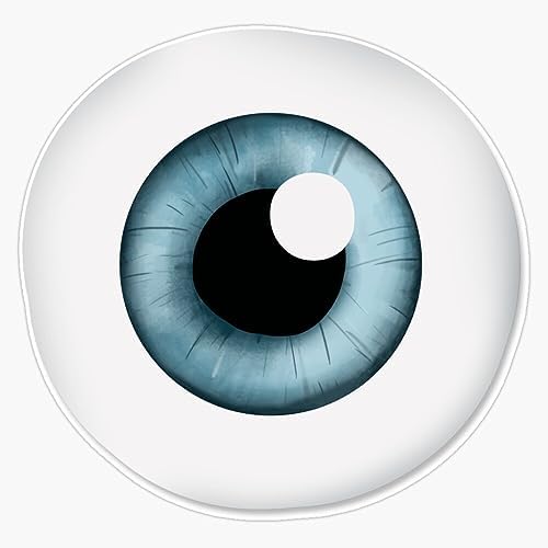Amazon.com - Vinyl Sticker Die Cut Eyeball Blue Eye Decal for Car ...