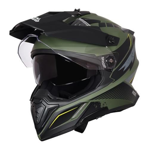 Royal Enfield Optimus Dual Sport Motocross Helmet | Certification: ISI ...