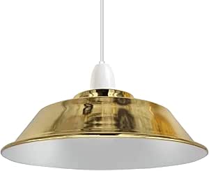 LEDSone Retro Vintage Metal Easy Fit E27/B22 Base Industrial Pendant ...