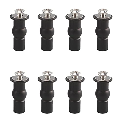 8 Pack Toilet Seat Screws Universal Toilet Seat Fixings Black Toilet ...