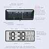Amazon.com: Digital LCD Atomic Desktop Clock, 7.8" Screen with Time ...