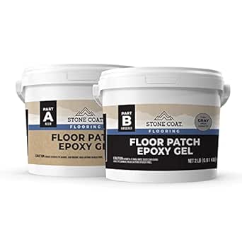 Stone Coat Floor Patch 2-Part Epoxy Gel - Perfect for Repairing Gaps ...