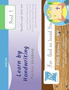 9798349449352: Handwriting Practice Workbook - Bible Verses 1 - NIV ...